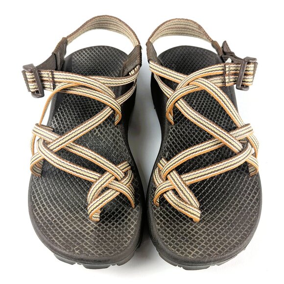 Chaco | Shoes | Chaco Vibram Brown Adjustable Strap Sandals Womens Size ...